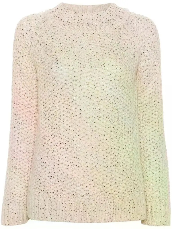 Ermanno Scervino Crystal-embellished Jumper - Neutrals