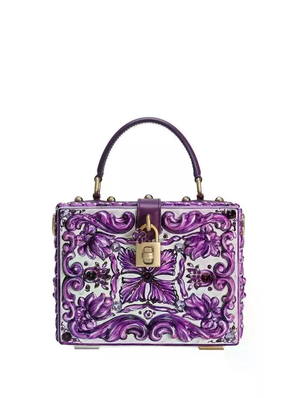 Dolce & Gabbana Dolce Box Majolica-print Tote Bag - White
