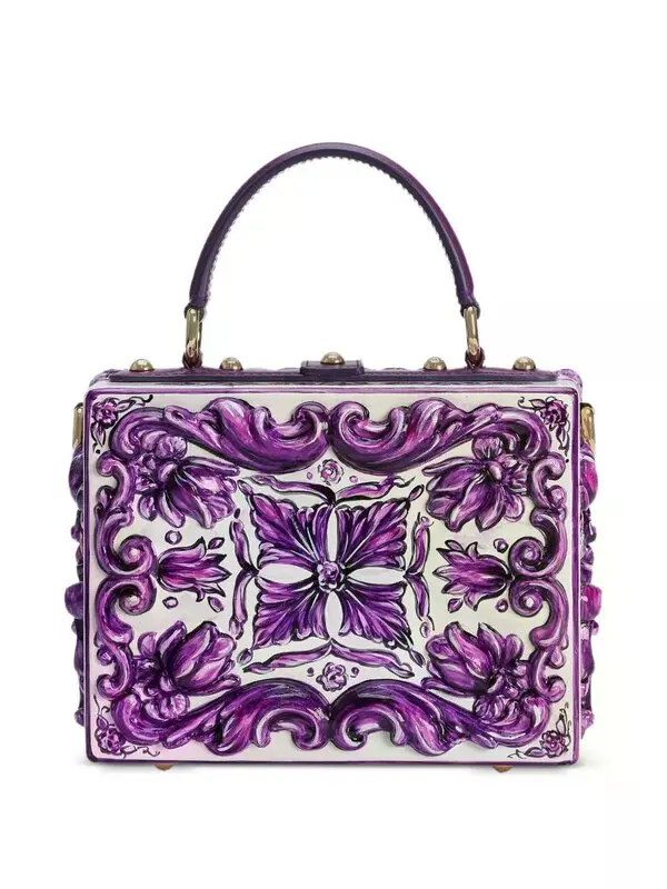 Dolce & Gabbana Dolce Box Majolica-print Tote Bag - White