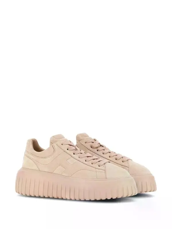 Hogan H-stripes Leather Sneakers - Pink