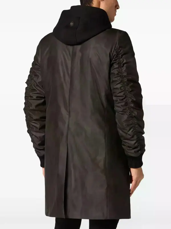Philipp Plein Layered Camouflage-pattern Coat