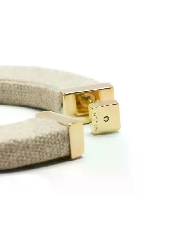 Jacquemus Large Fabric Hoop Earrings