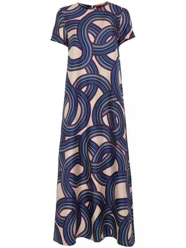 La DoubleJ Swing Maxi Dress - Blue