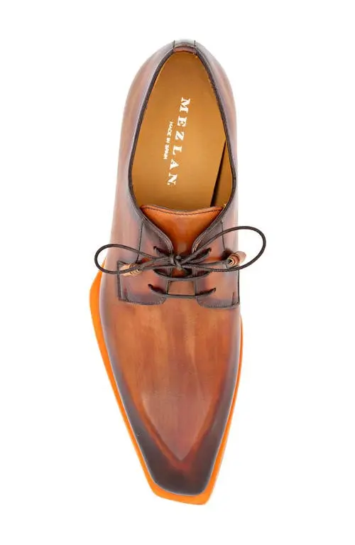 Mezlan Patina Derby - Cognac Rust