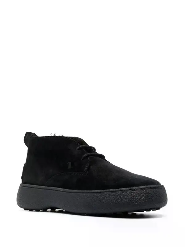 TOD'S Desert Suede Boots - Black
