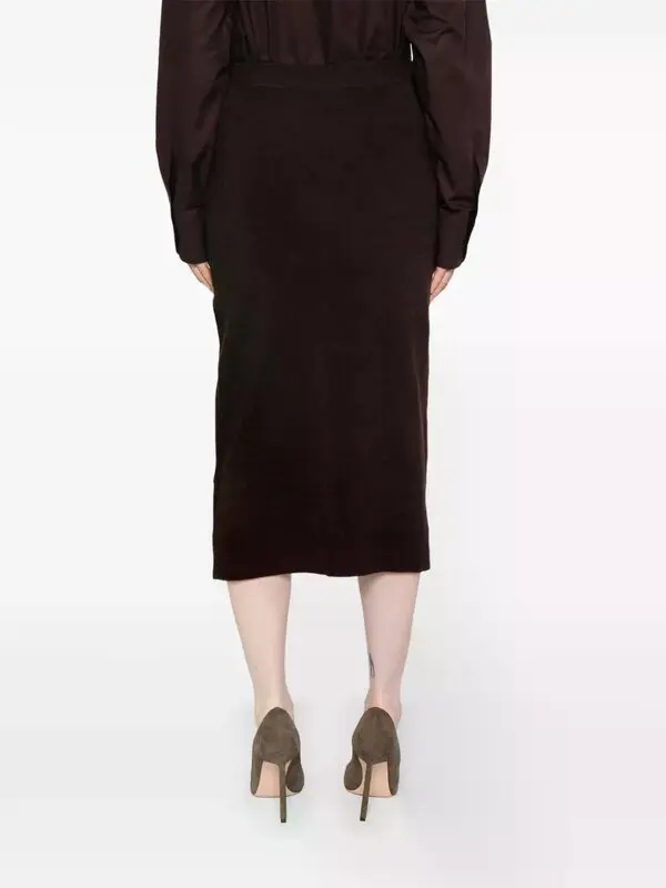 Victoria Beckham Button-detailed Midi Skirt