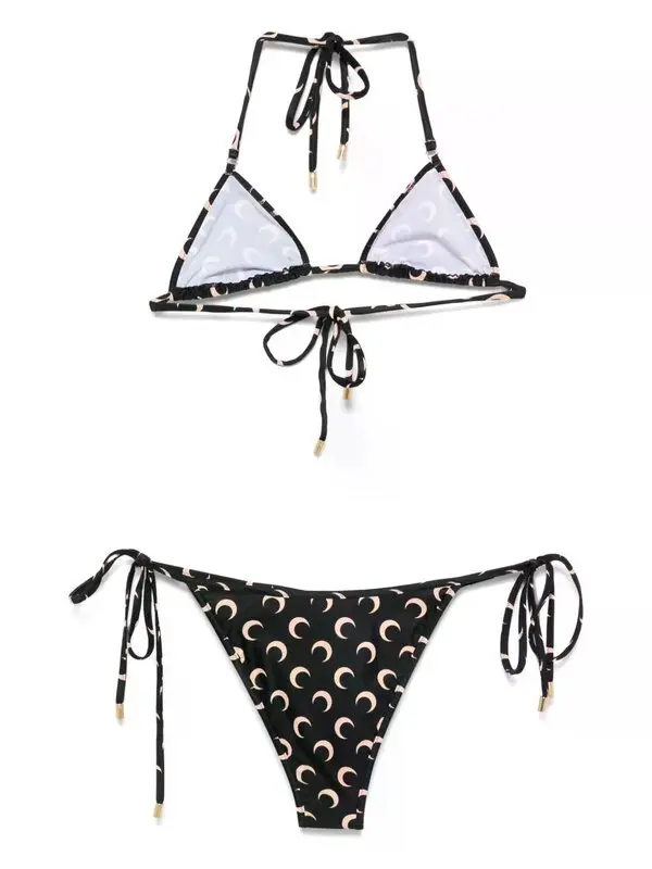 MARINE SERRE Printed Triangle Bikini Set