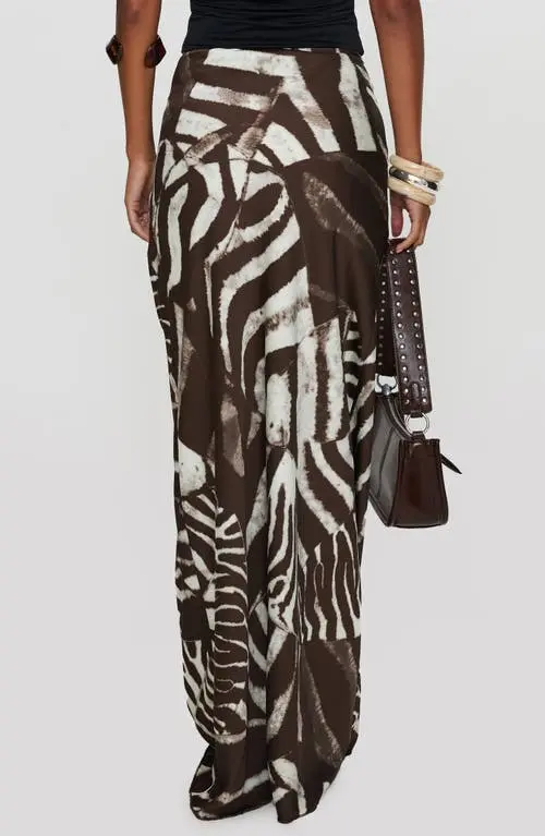 Princess Polly Rowana Print Maxi Skirt