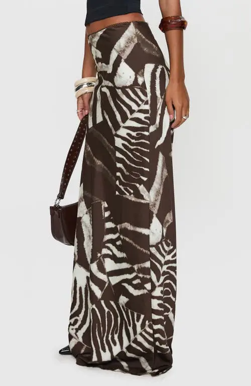 Princess Polly Rowana Print Maxi Skirt