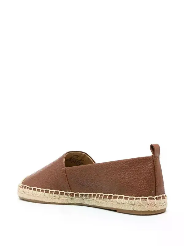 Ralph Lauren Cameryn Leather Espadrilles - Brown