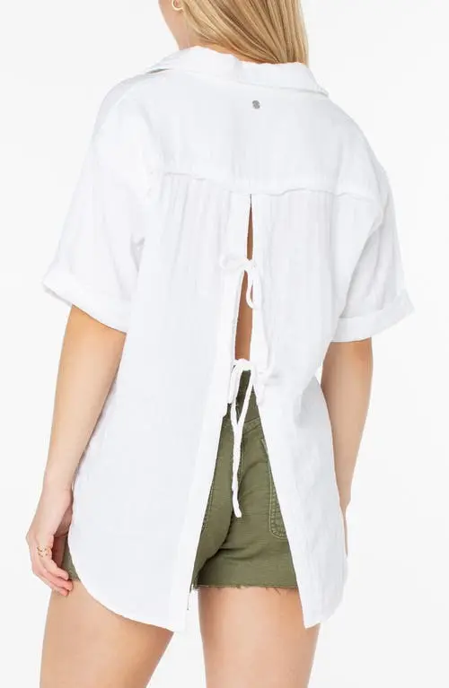 Roxy Maile Cotton Gauze Button-up Shirt
