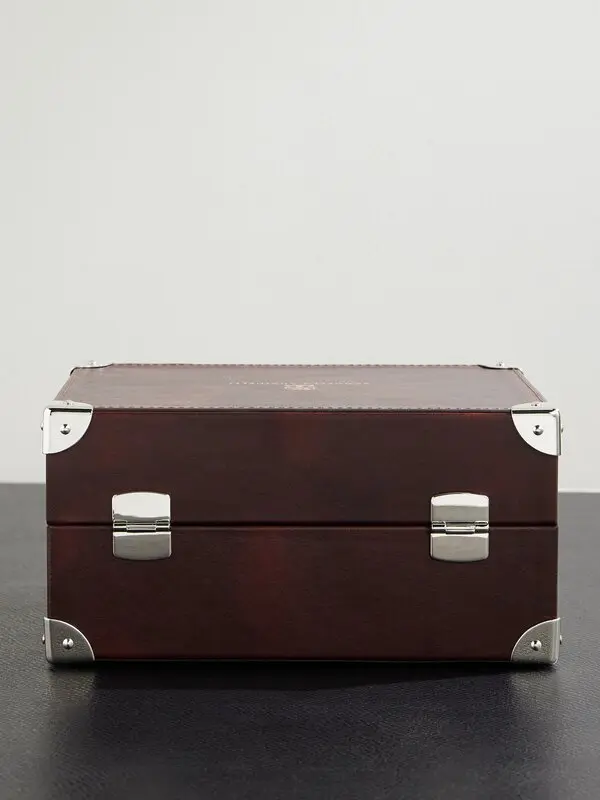 Brunello Cucinelli Full-grain Leather Eight-piece Watch Box