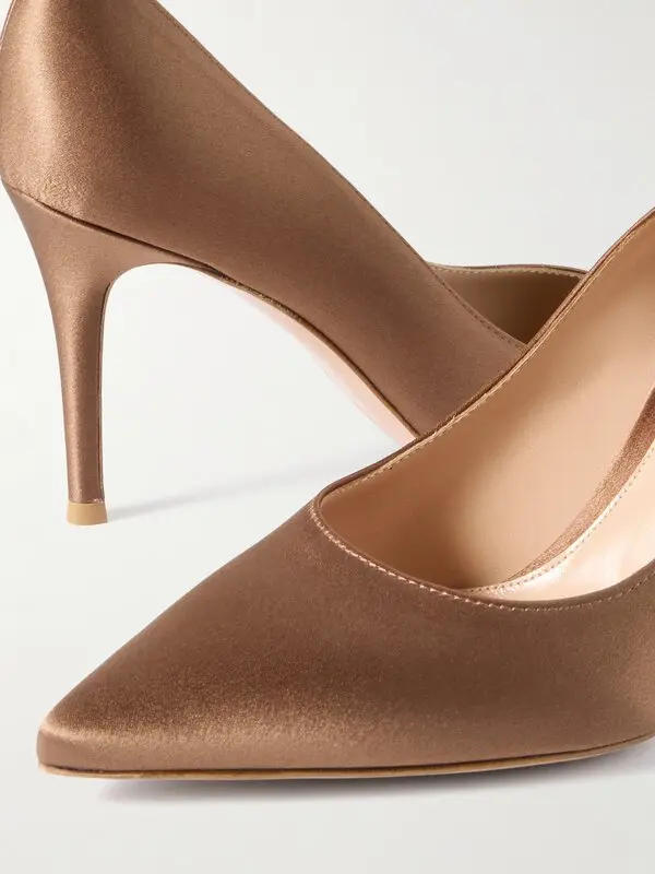GIANVITO ROSSI 85 Satin Pumps