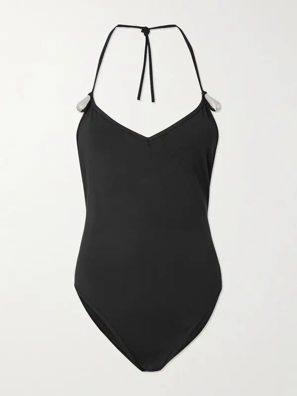 Bottega Veneta Embellished Swimsuit - Black