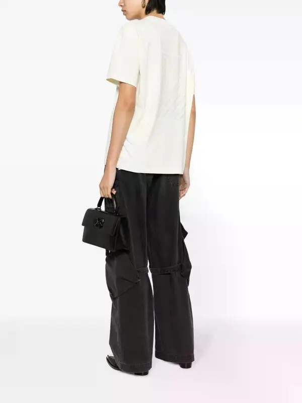 Off-White Diag-stripe Cotton T-shirt