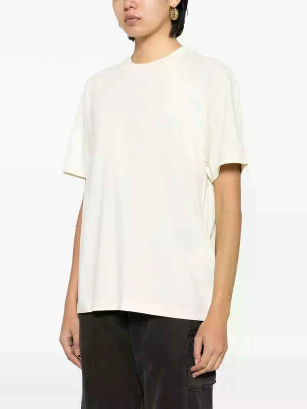 Off-White Diag-stripe Cotton T-shirt
