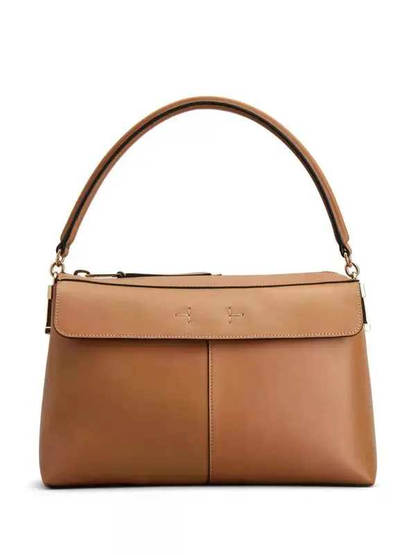 TOD'S Leather Boston Shoulder Bag