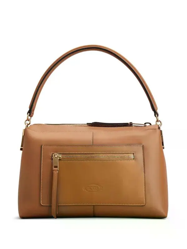 TOD'S Leather Boston Shoulder Bag