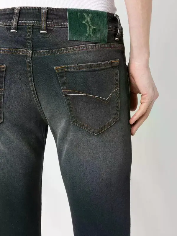BILLIONAIRE Logo-patch Super Straight Jeans