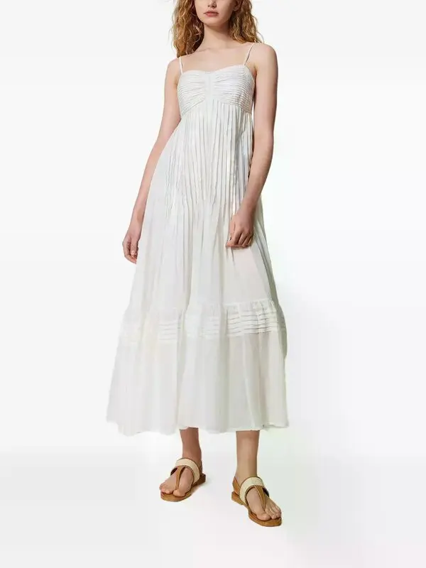 TWINSET Pleated Maxi Dress