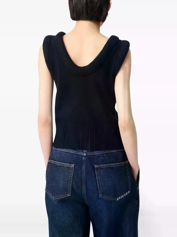 Axel Arigato Marla Knit Sleeveless Vest - Blue