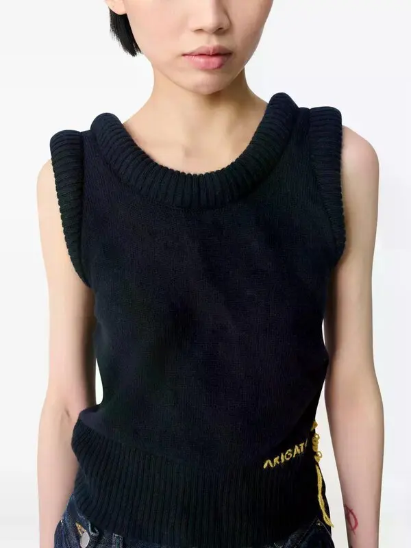Axel Arigato Marla Knit Sleeveless Vest - Blue