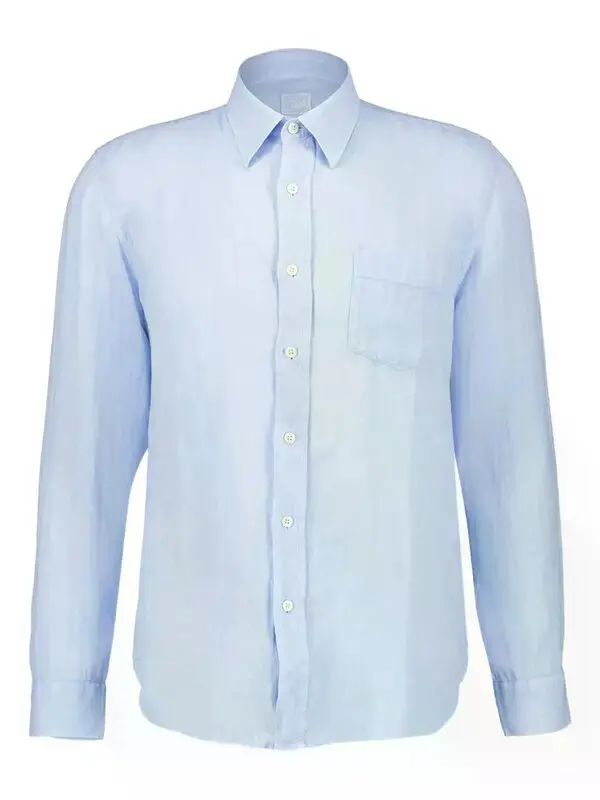 120% Lino Linen Shirt - Blue