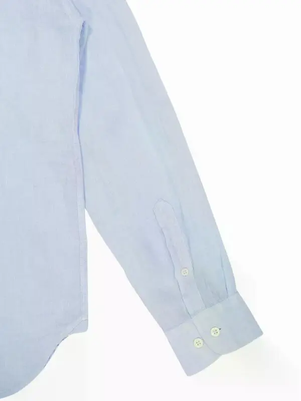 120% Lino Linen Shirt - Blue