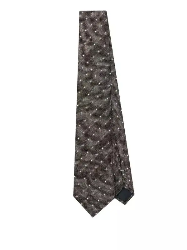 Canali Silk Neck Tie - Brown