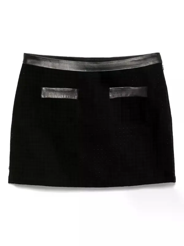 Casablanca Open-weave Mini Skirt