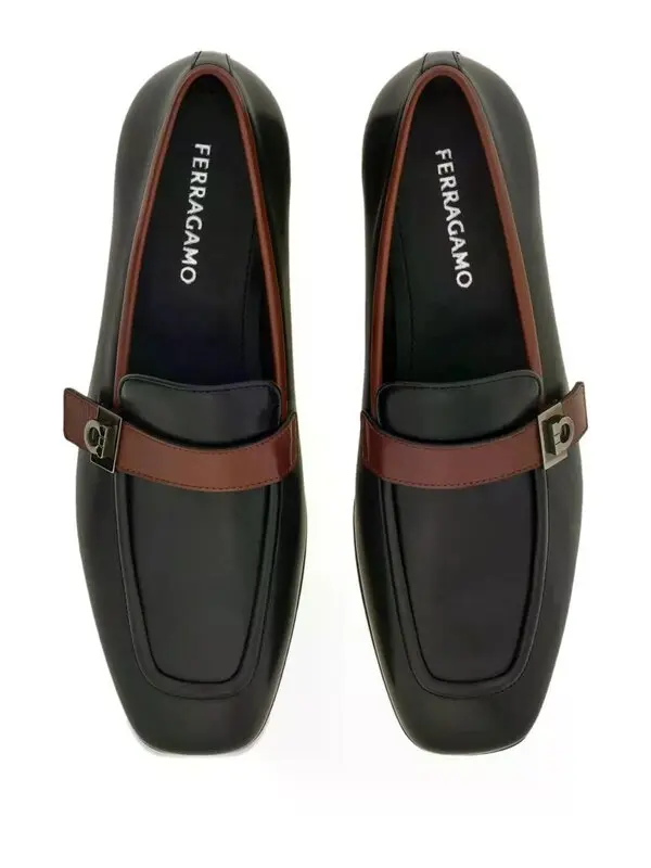 FERRAGAMO Gancini Hug-buckle Loafers