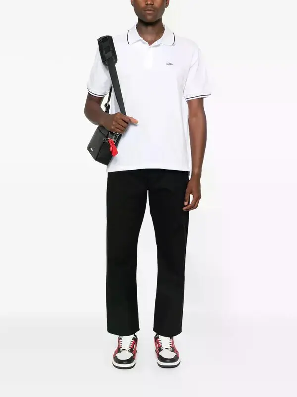 Amiri Cotton Polo Shirt - White