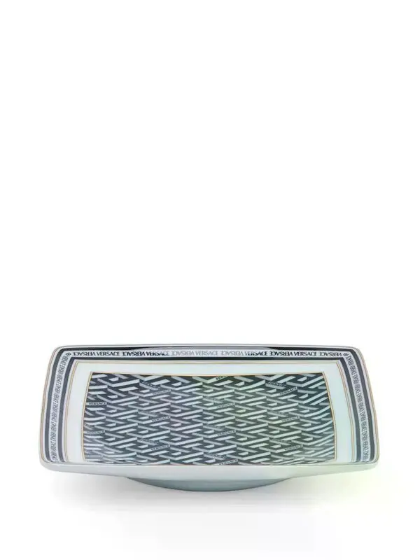 Versace Small La Greca Porcelain Plate