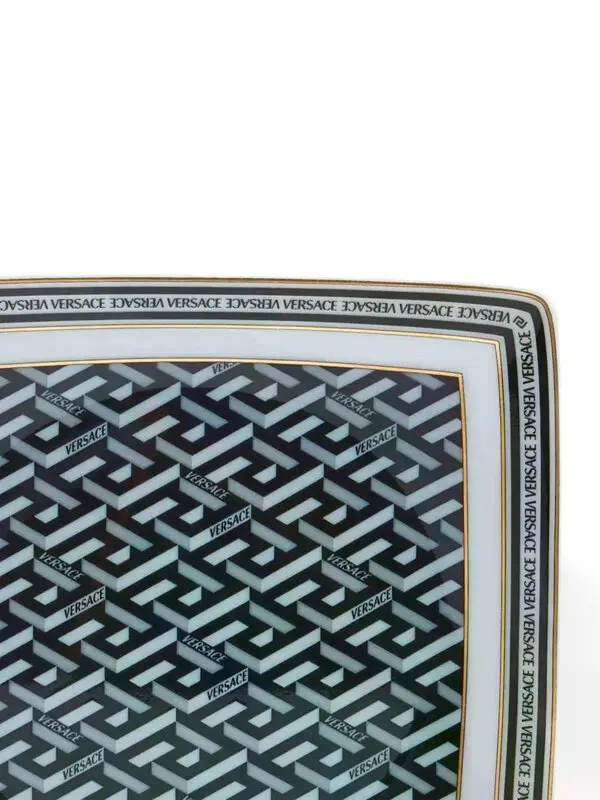 Versace Small La Greca Porcelain Plate