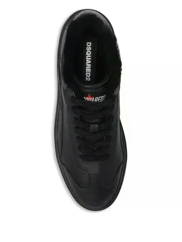 Dsquared2 Rider Leather Low-top Sneakers - Black