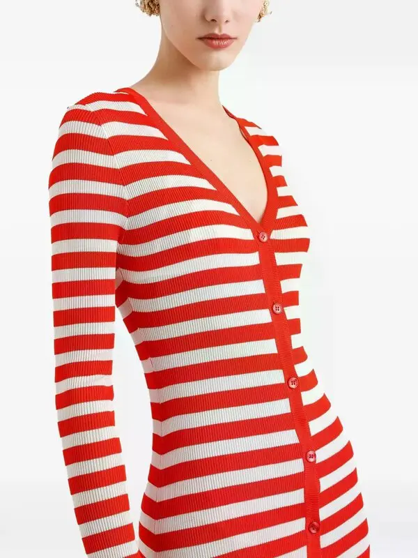 Dolce & Gabbana Striped Knitted Maxi Dress