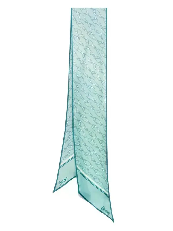 Herno Silk Scarf - Green