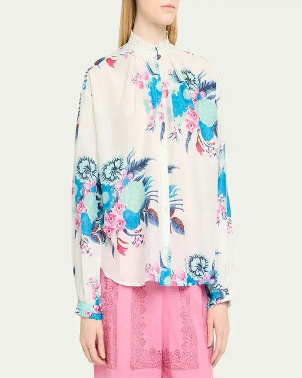 Alix Of Bohemia Poet Berry Jackfruit Blouse