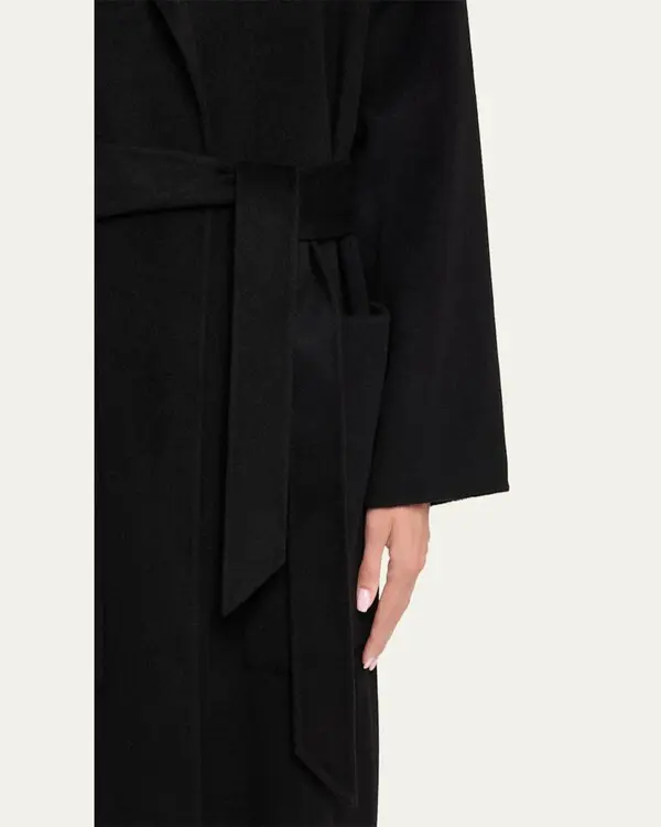 Nanushka Alamo Wool-blend Long Wrap Coat