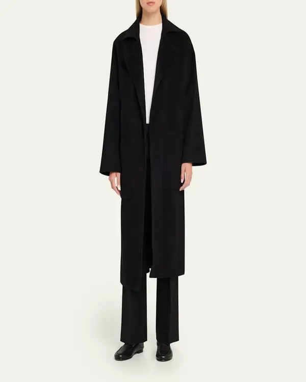 Nanushka Alamo Wool-blend Long Wrap Coat