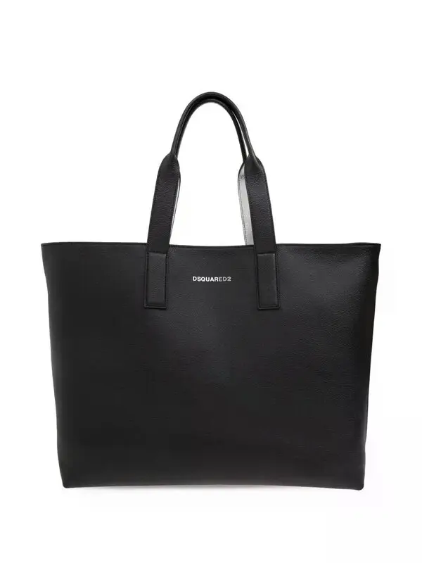 Dsquared2 Leather Tote Bag - Black