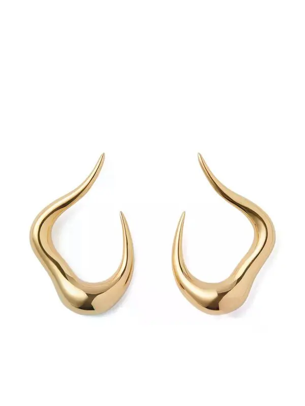 Fernando Jorge 18k Yellow Small Bold Stream Earrings - Gold