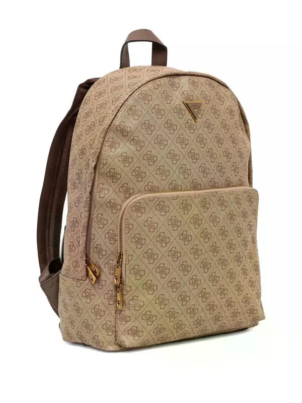 Guess Vezzola Monogrammed-logo Backpack - Neutrals