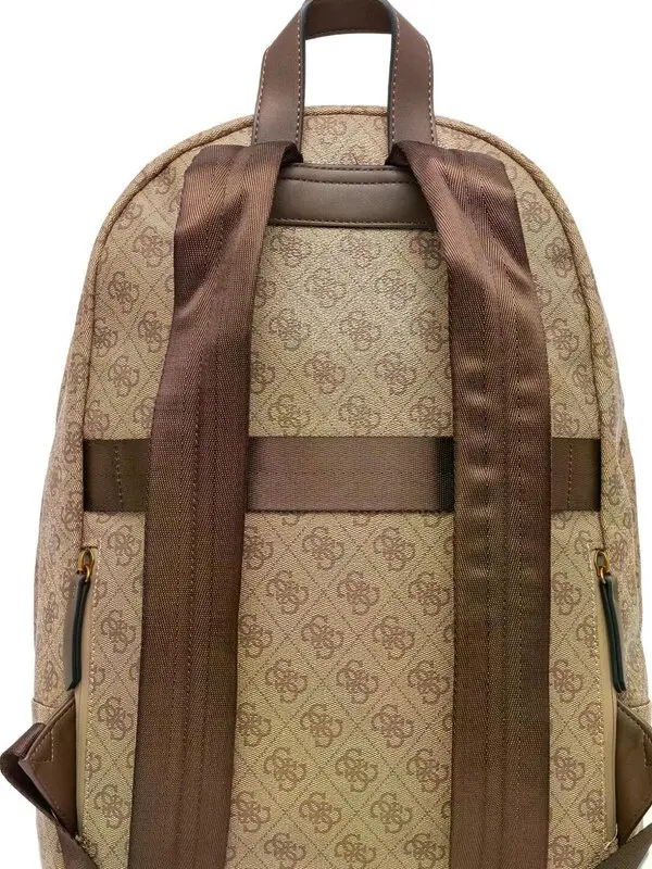 Guess Vezzola Monogrammed-logo Backpack - Neutrals