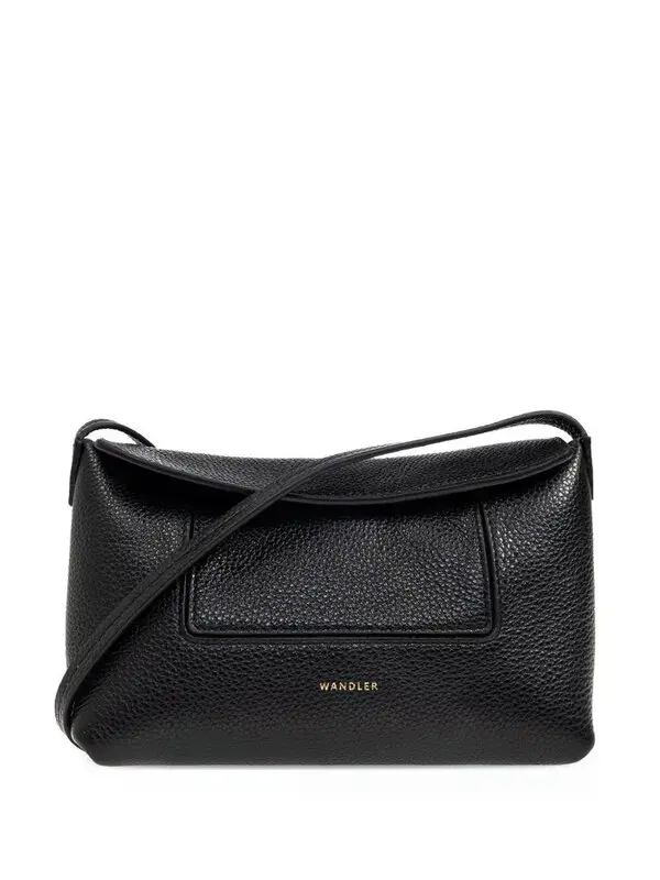 WANDLER Penelope Leather Shoulder Bag - Black