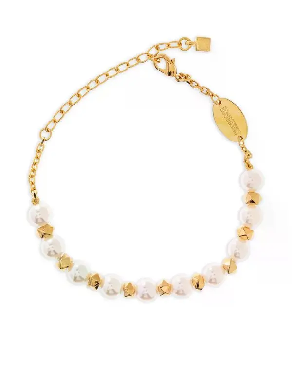 Dsquared2 Faux-pearl Bracelet - Gold