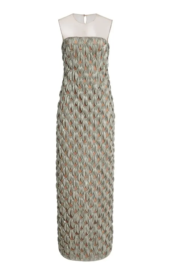 Costarellos Triana Embellished Gown