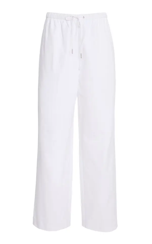 Jenni Kayne Paloma Cotton Straight-leg Pants - White