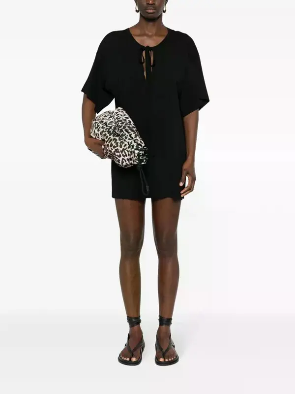 P.a.r.o.s.h Pussy-bow Knitted Top - Black