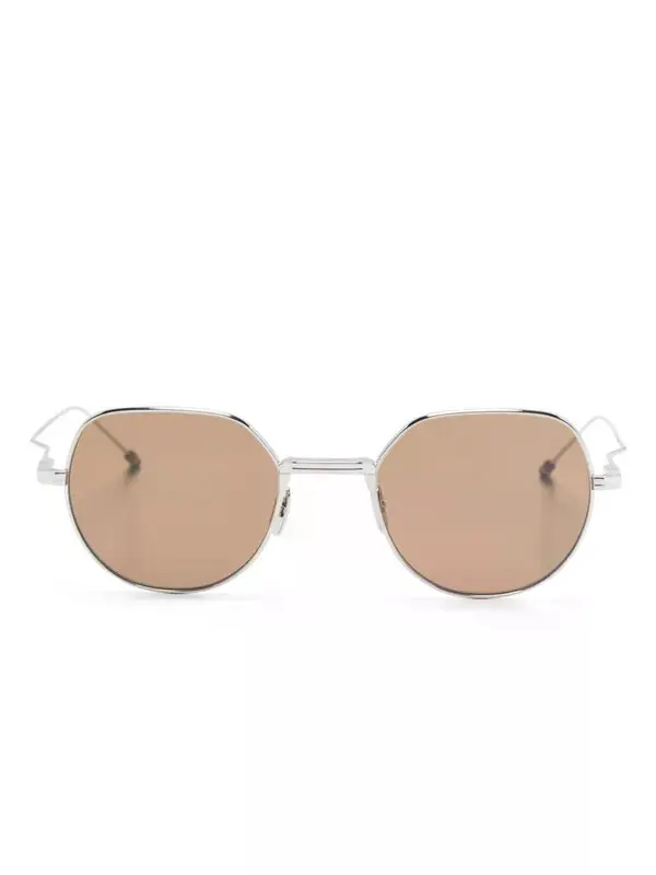 Thom Browne Round-frame Sunglasses - Silver